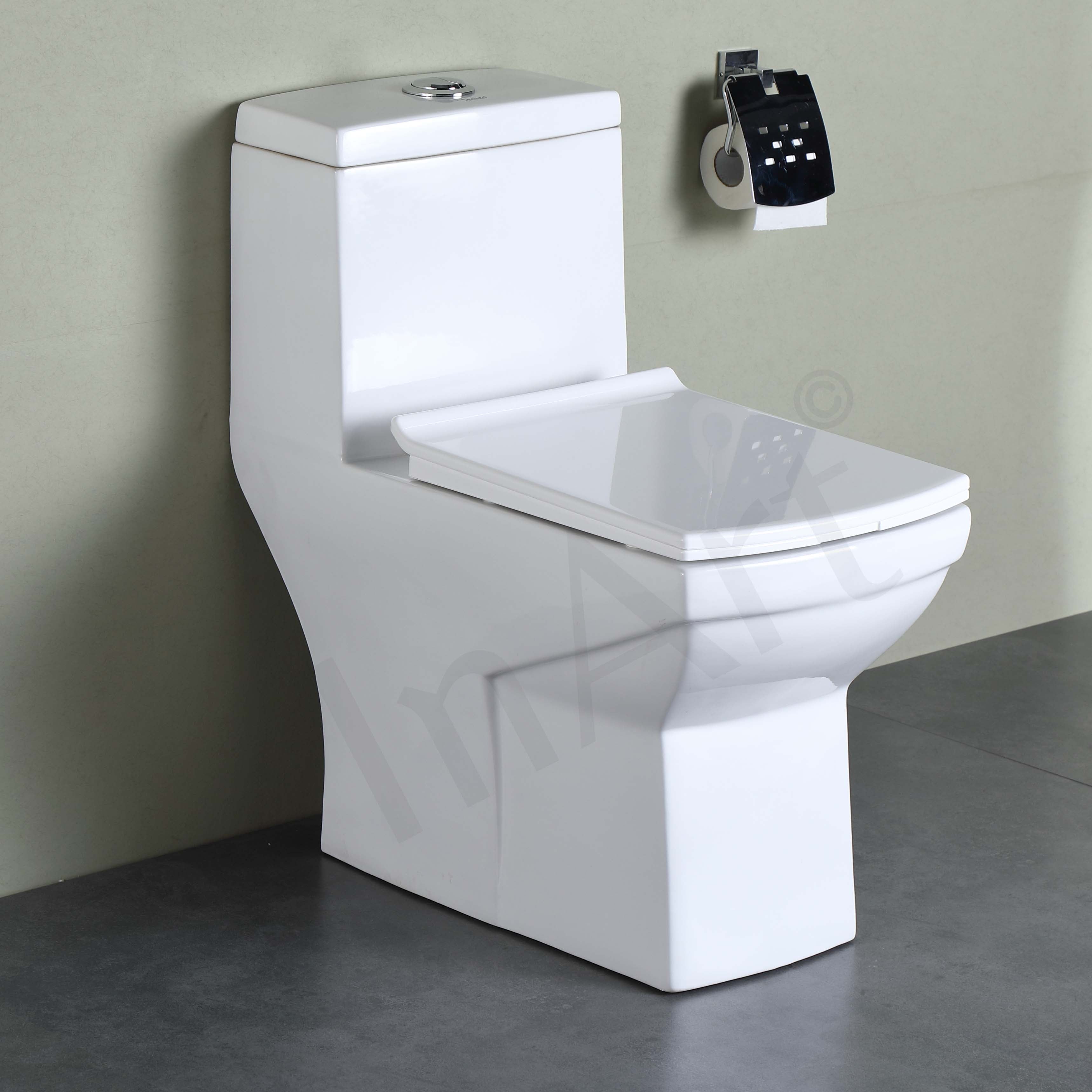 InArt Ceramic Floor-Mounted European Water Closet with Soft Close Hydr