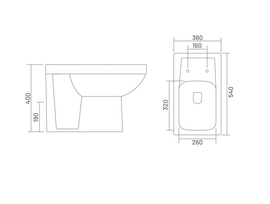 InArt EWC P Trap Ceramic Floor Mounted European Western Water Closet T