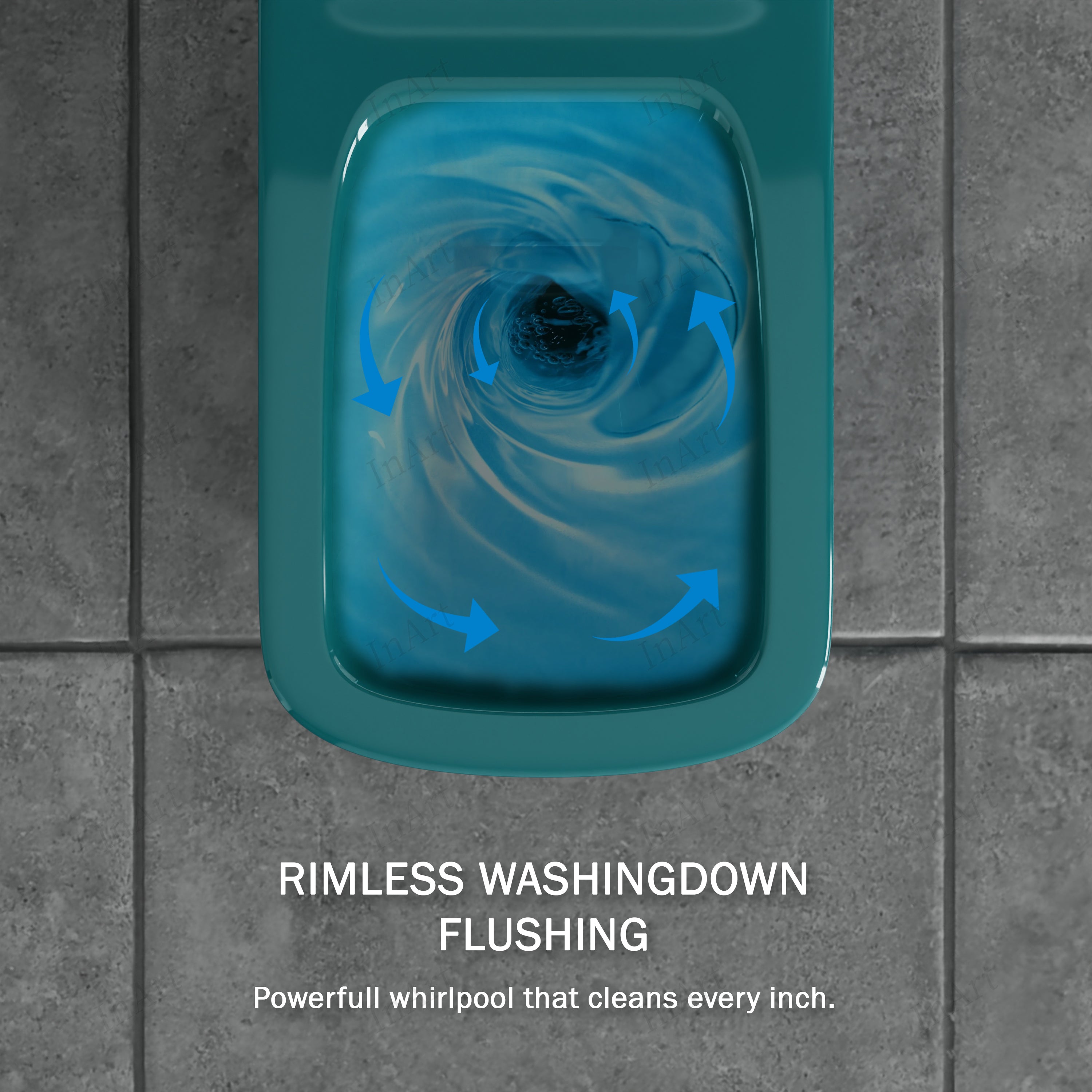 InArt Ceramic Floor Mounted Western Toilet - European Water Closet Syp ...