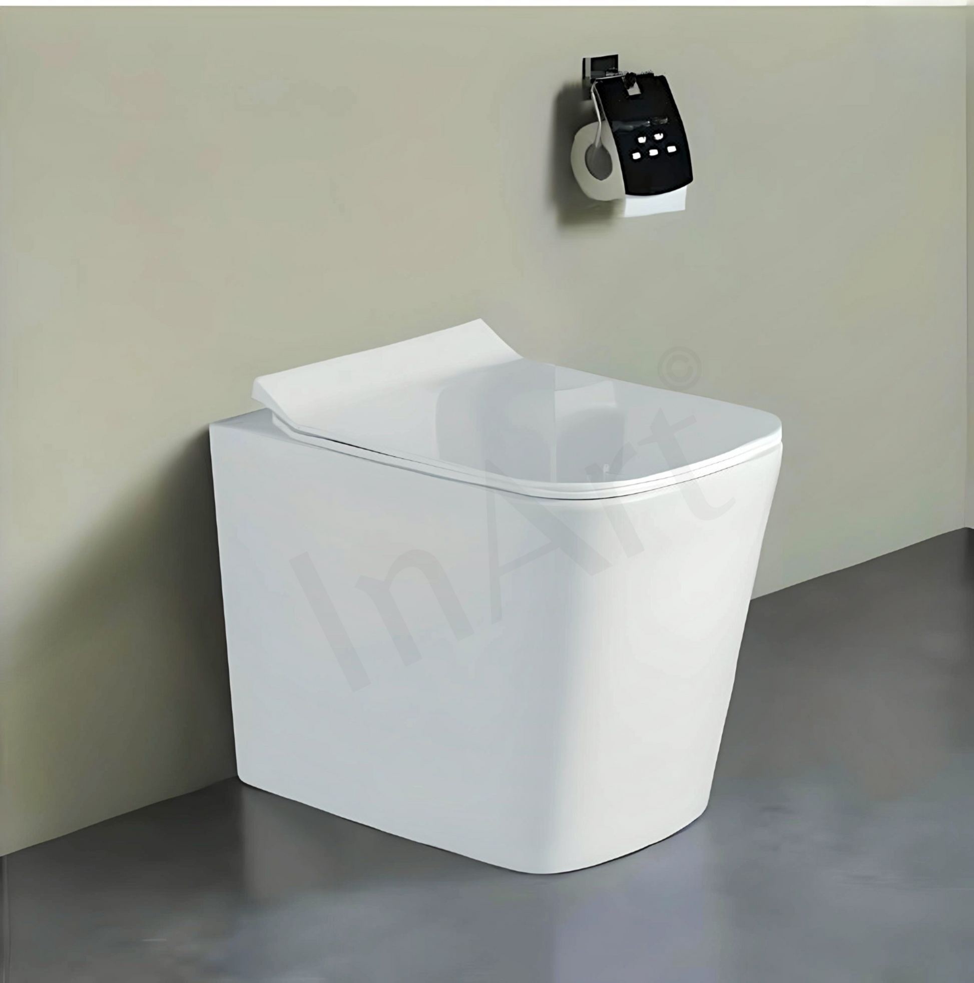 InArt Ceramic Commode for Bathroom - European Water Closet with Soft C