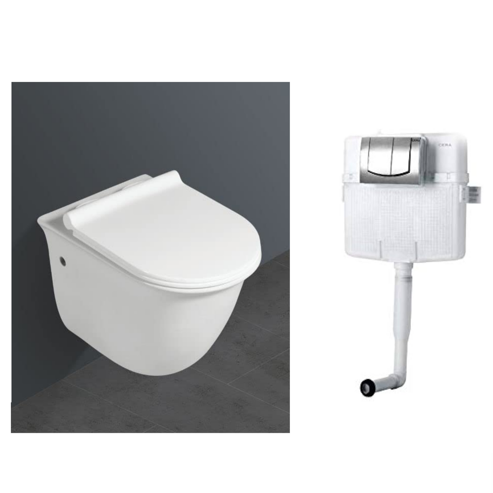 Inart Combo Ceramic Commode Wall Mount/Wall Hung Western Toilet/Commod ...