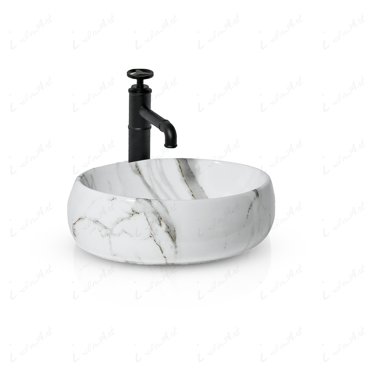 InArt Modern Table Top Wash Basin 40x31 CM Marble White DW211 – InArt ...