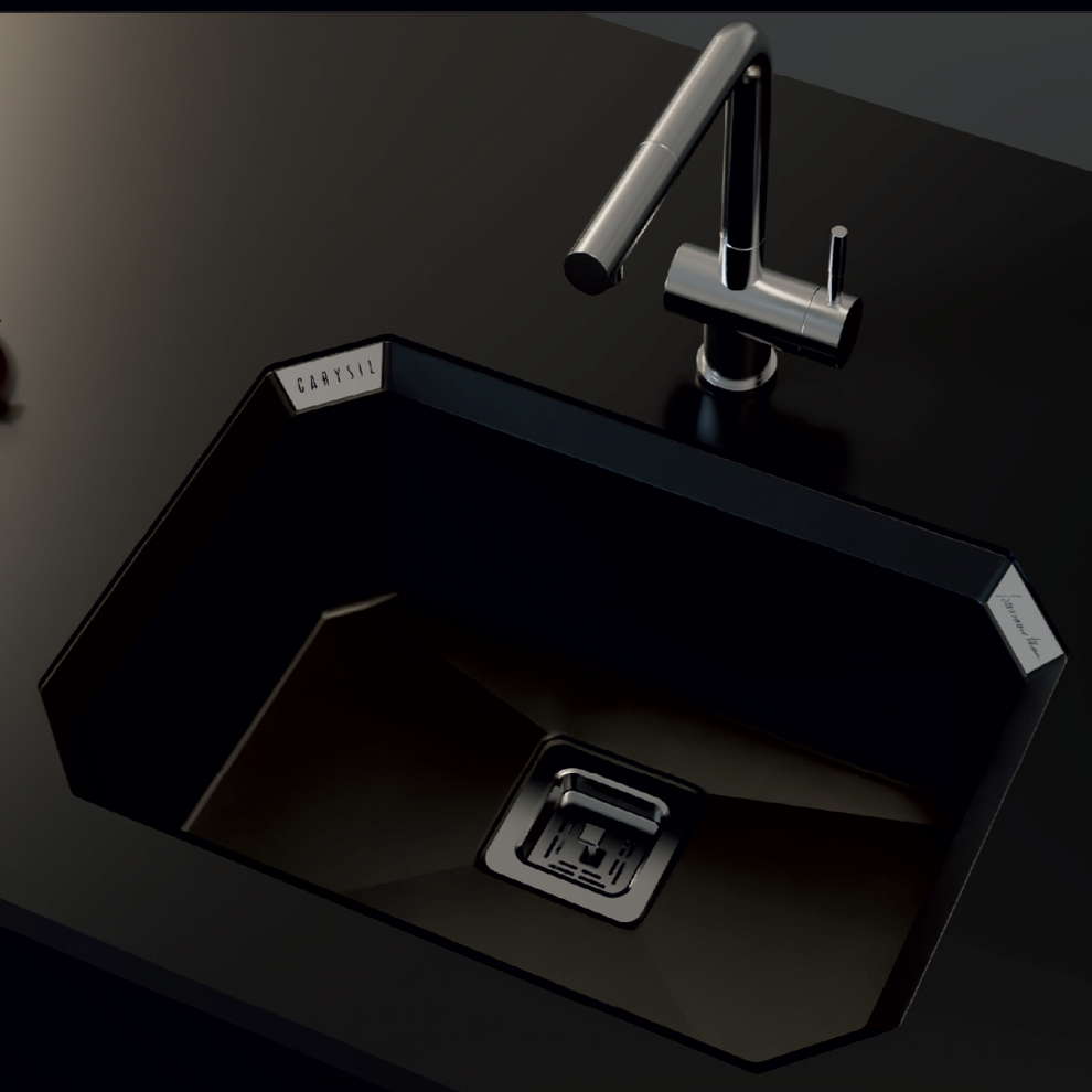 Carysil The Kristal Collection Granite Quartz Kitchen Sink - 24" x 18"