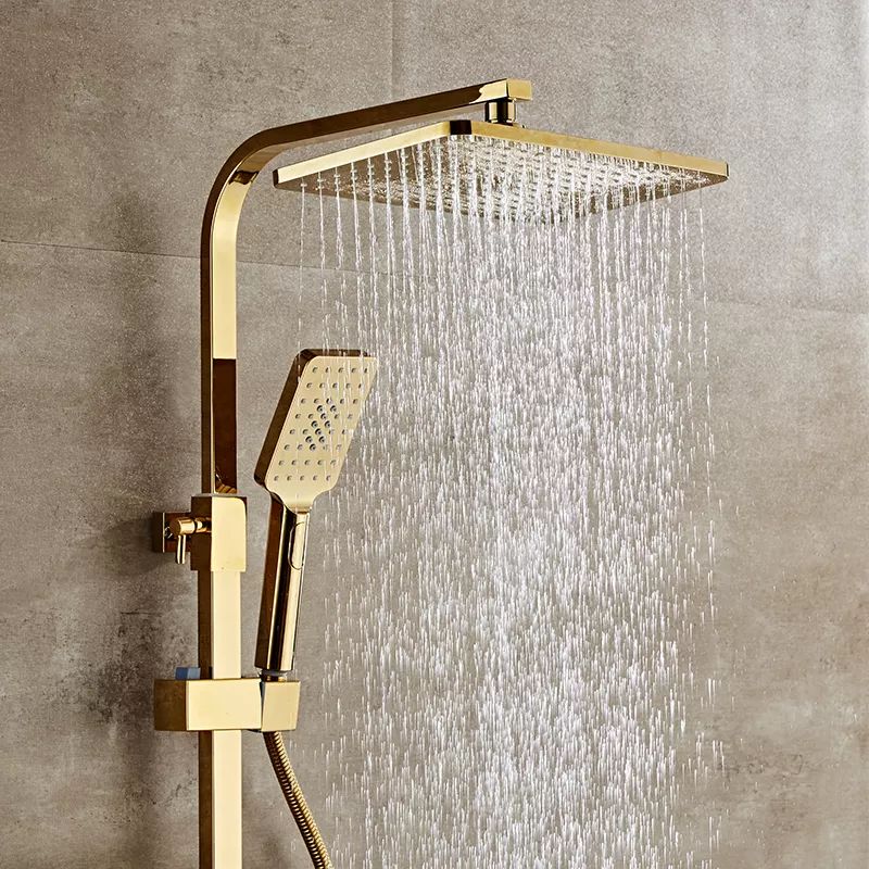 InArt Rainfall Shower Panel Faucets Set Wall Mounted Rain Shower Fauce ...