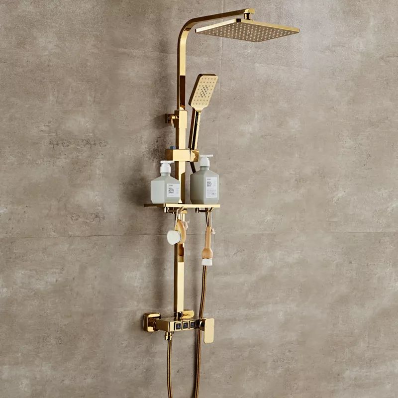 InArt Rainfall Shower Panel Faucets Set Wall Mounted Rain Shower Fauce ...