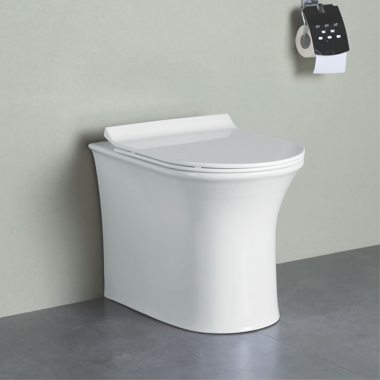 InArt Ceramic Floor Mounted European Western Water Closet Rimless Toil